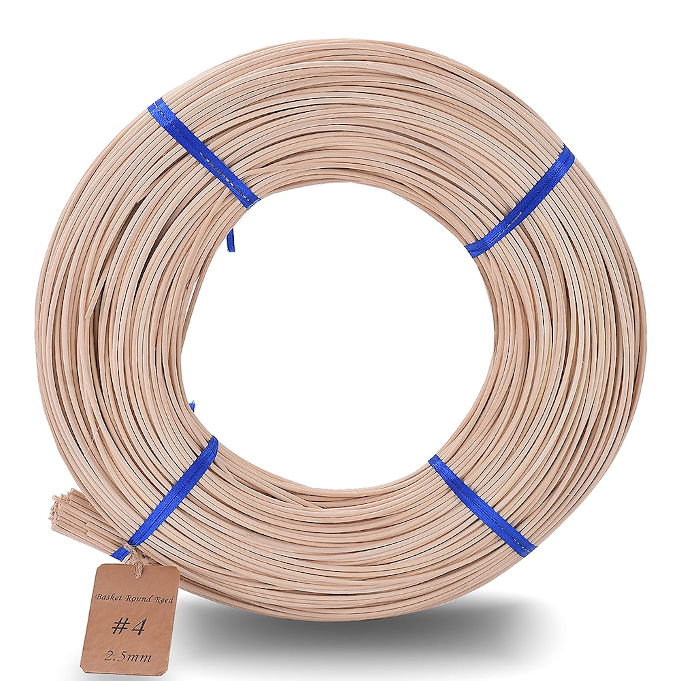 Basket Round Reed #4 2.5mm 1-Pound Coil Basket Weaving Cane for Chair ...