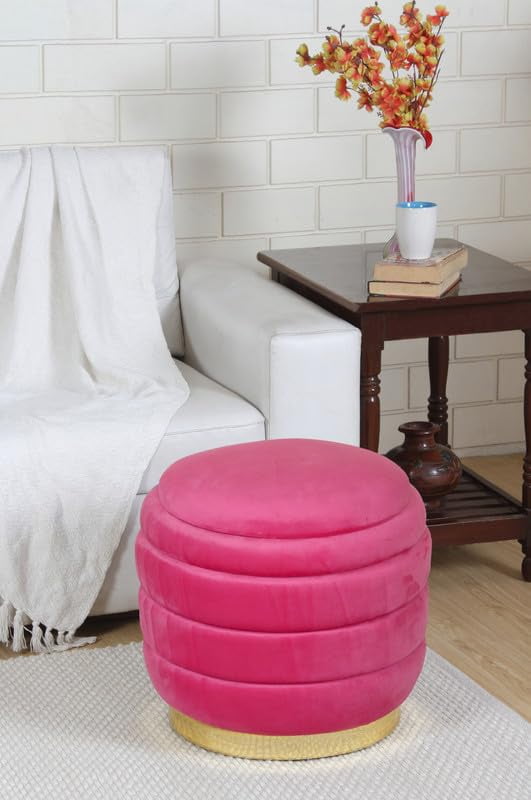 Basket Villa Ottoman Pouffes Sitting Mudda Puffy Stool for Living Room ...