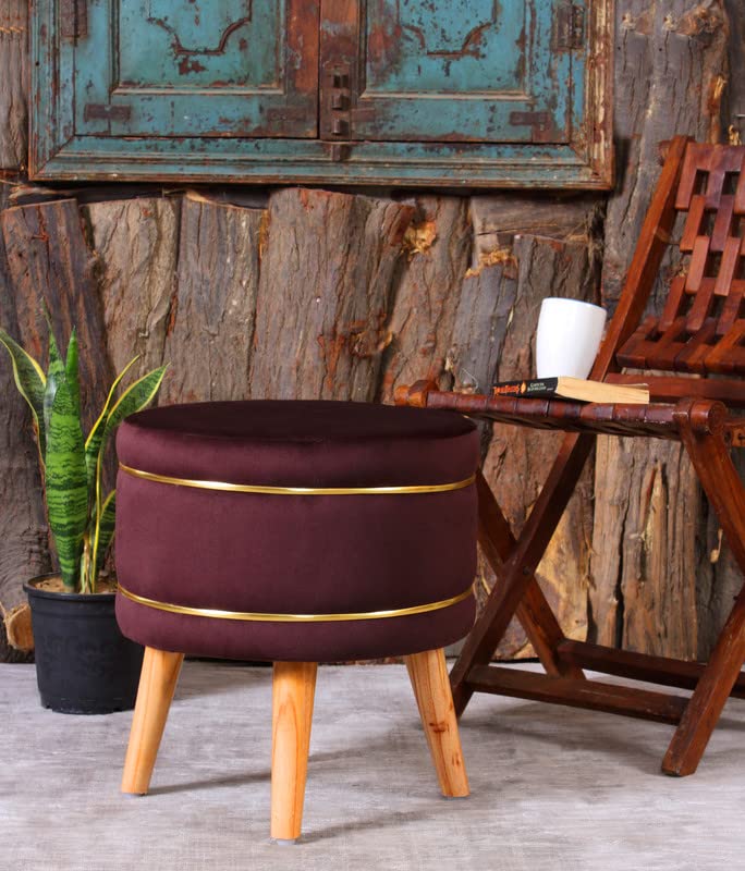Basket Villa Ottoman pouffes Stool for Living Room Decorative Pouf ...
