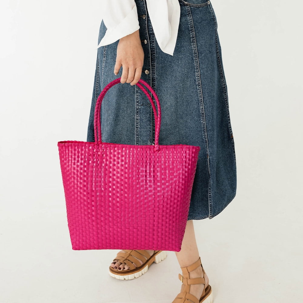 Basket Weave Tote Bag / Shoulder Bag - Walmart.com