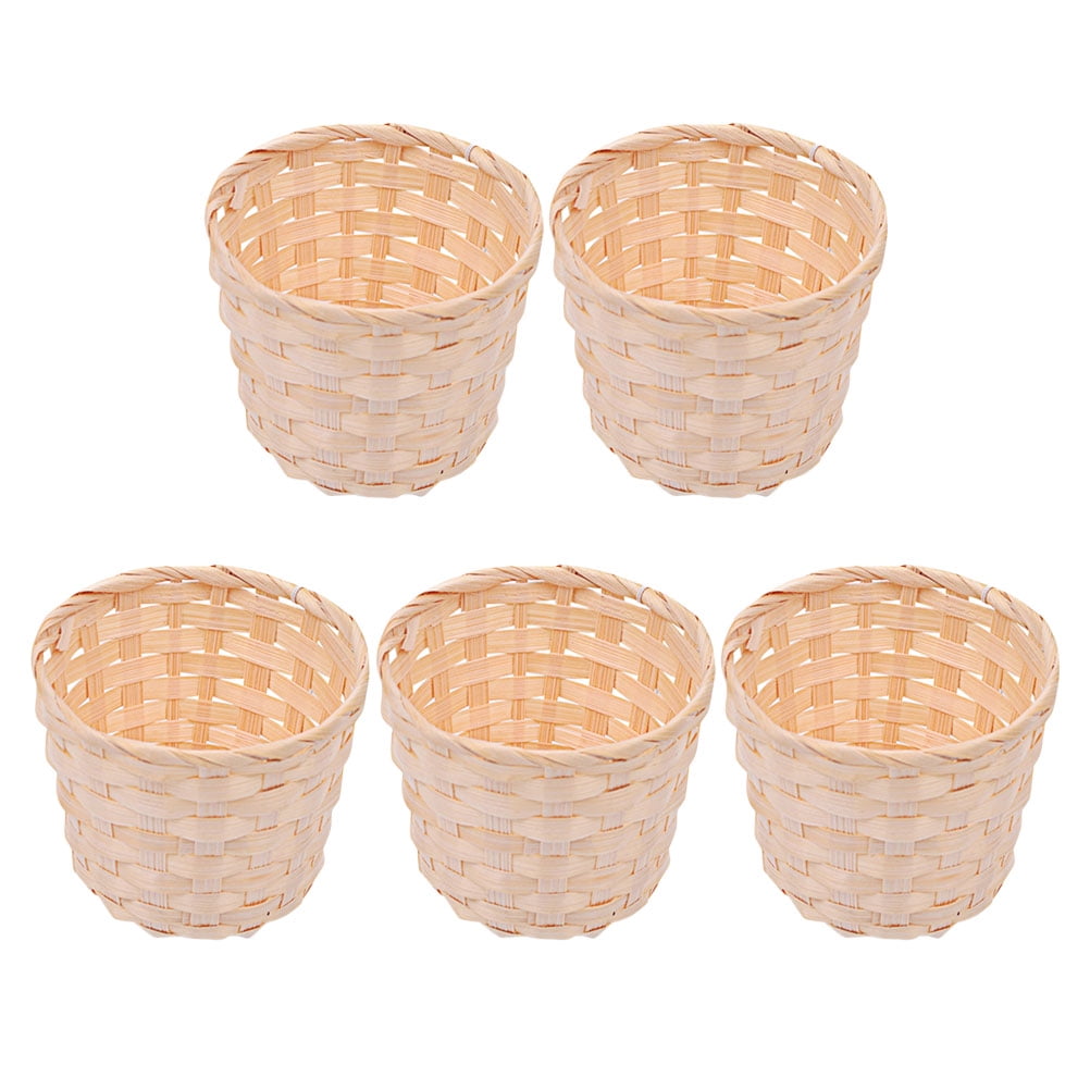HOMEMAXS 5Set Synthetic Material Storage Baskets for Household Items in ...