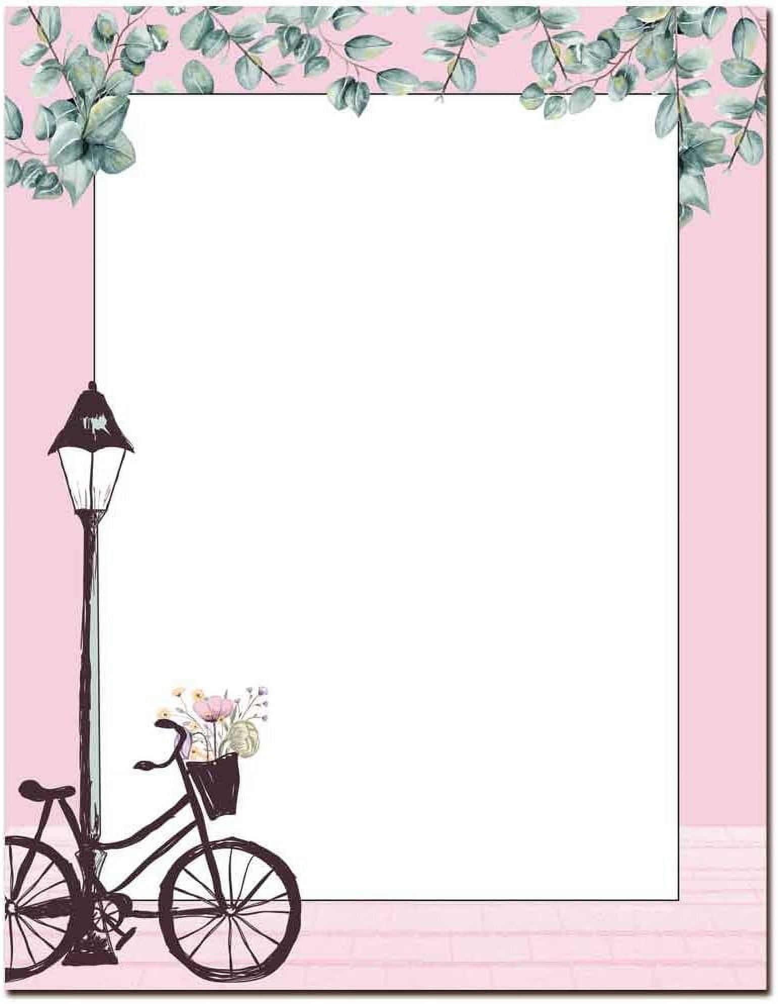 Basket of Flowers Letterhead Laser & Inkjet Printer Paper (100 Pack ...