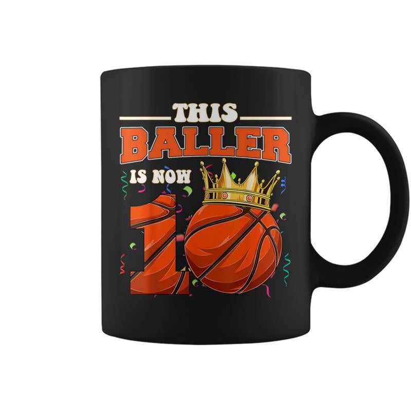 Basketball 10Th Birthday Girl Boy Bball 10 Years Old Coffee Mugs ...