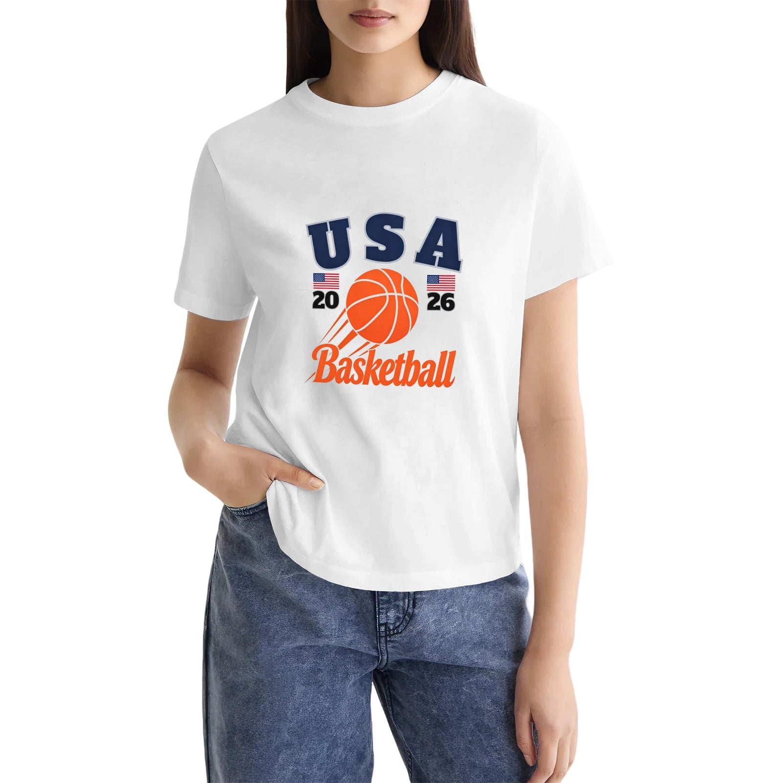Basketball 2026 Shirt Women USA Basketball Match Season Jersey Game Day ...