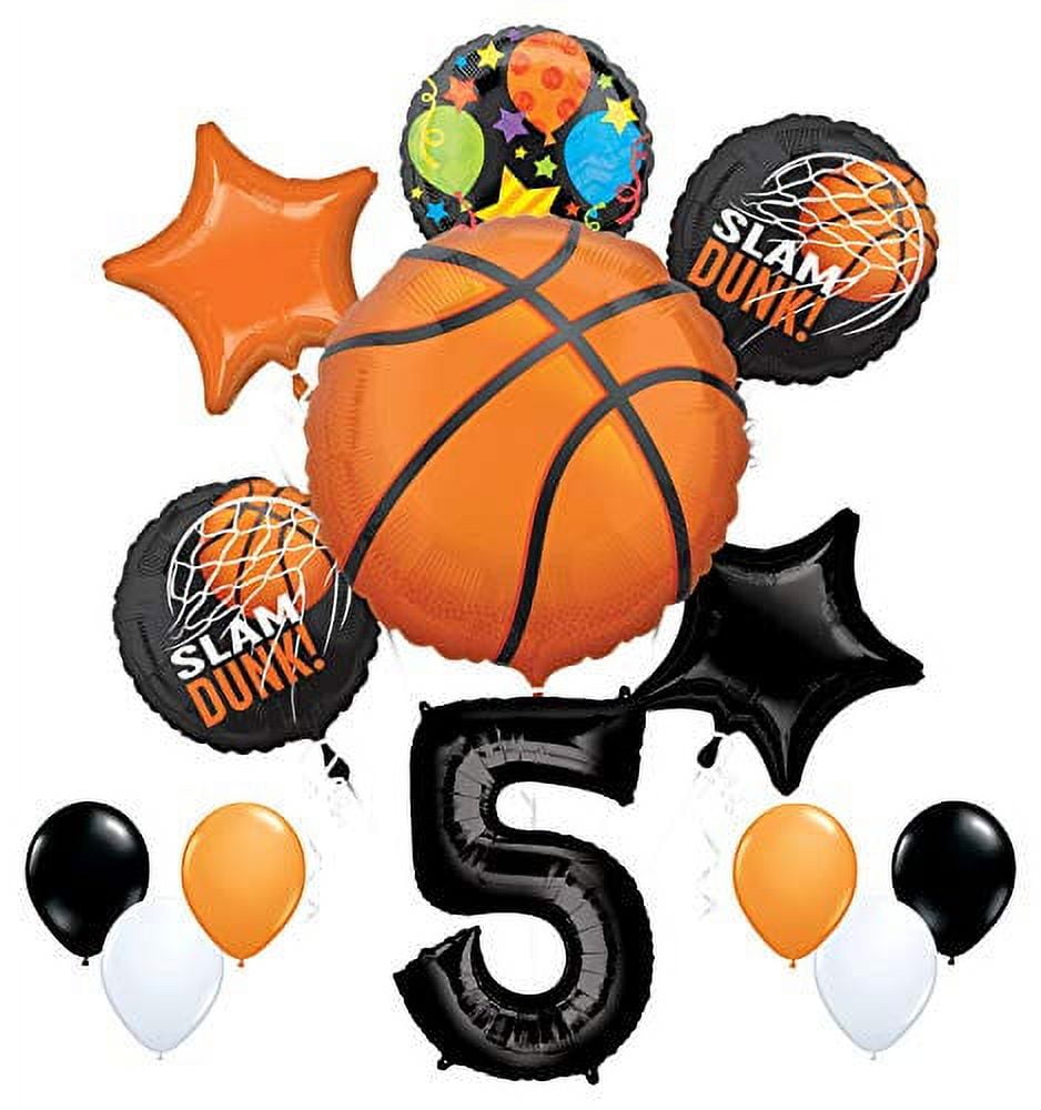 Basketball 5th Birthday Party Supplies Nothin' But Net Balloon Bouquet ...