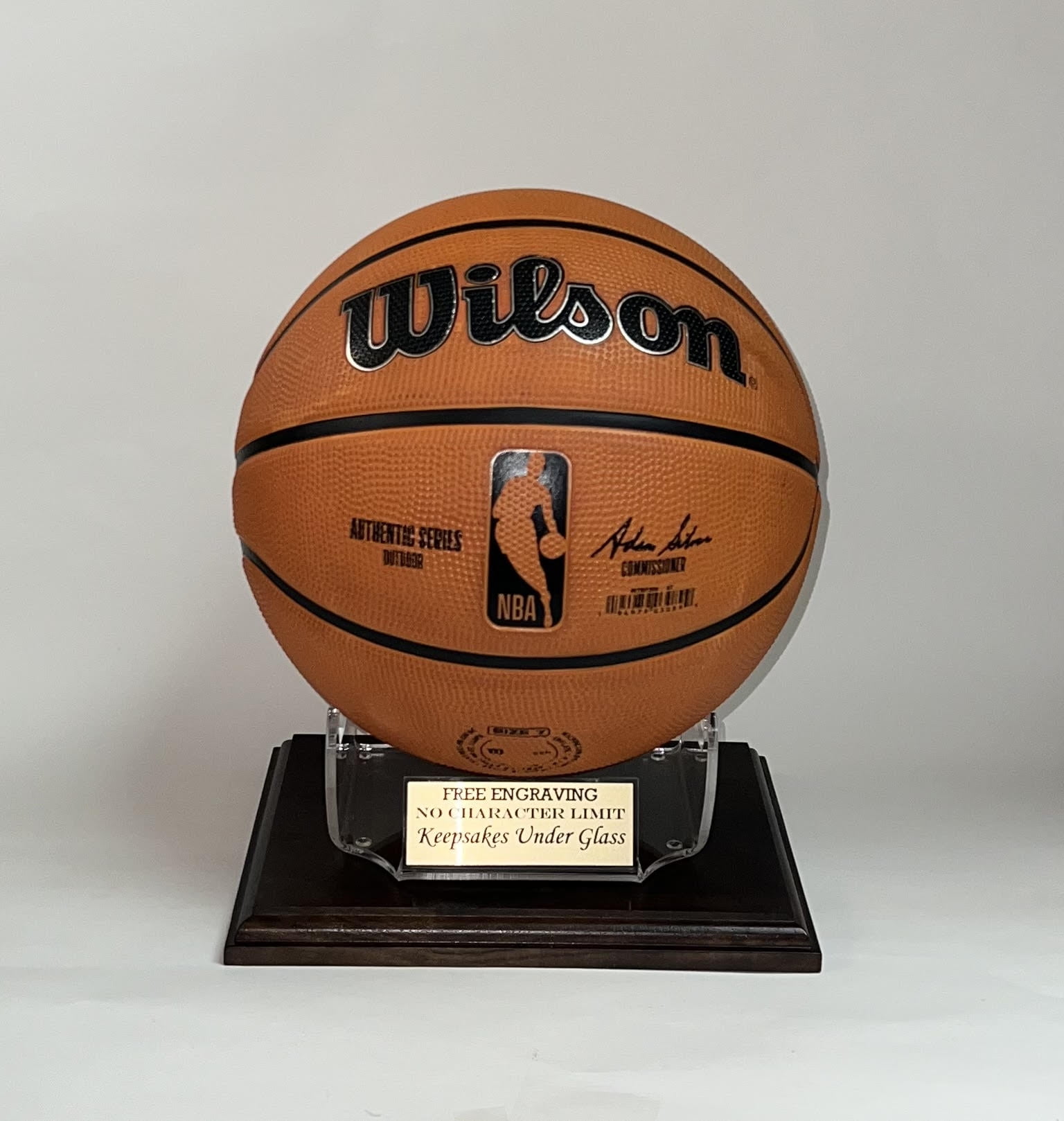 Basketball Acrylic Personalized Display Stand with Custom Pylon Ball ...