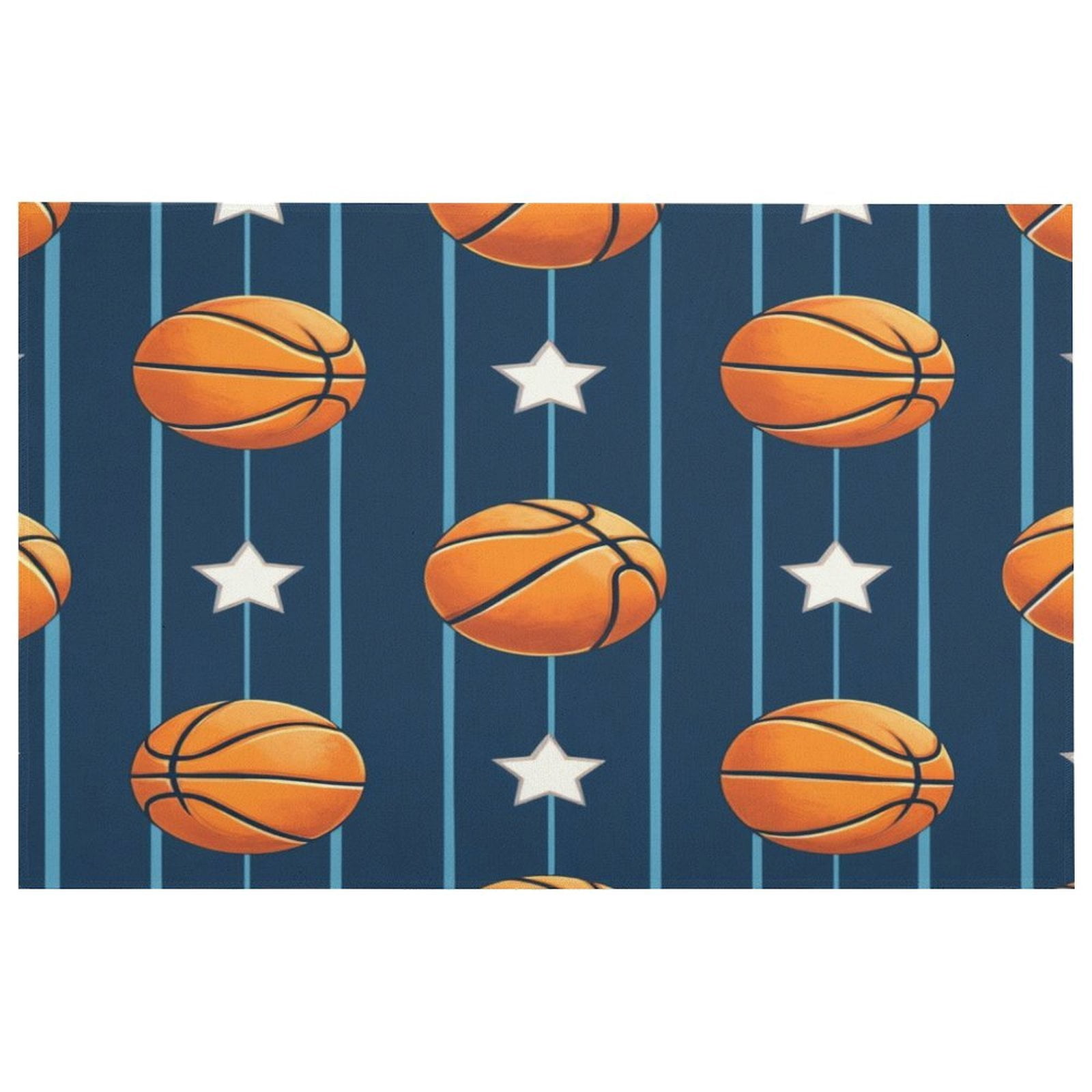 Basketball Adult Home Decor Bedroom Living Room Crystal Velvet Carpet ...