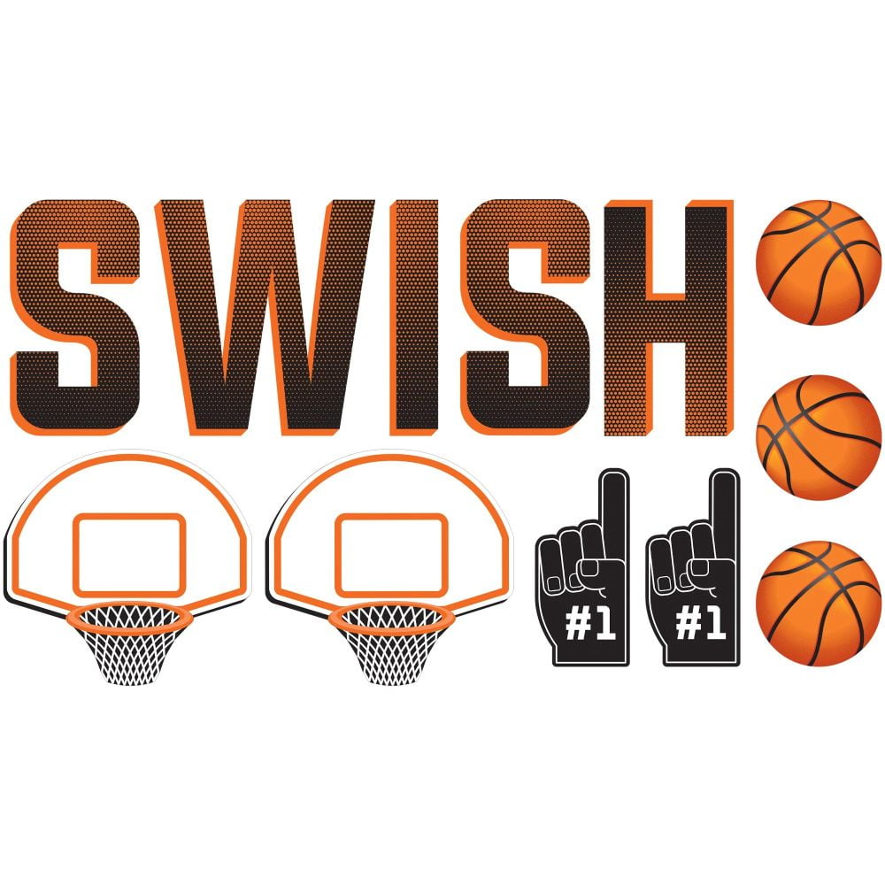Basketball Alley Oop Cutout Assortment - Walmart.com