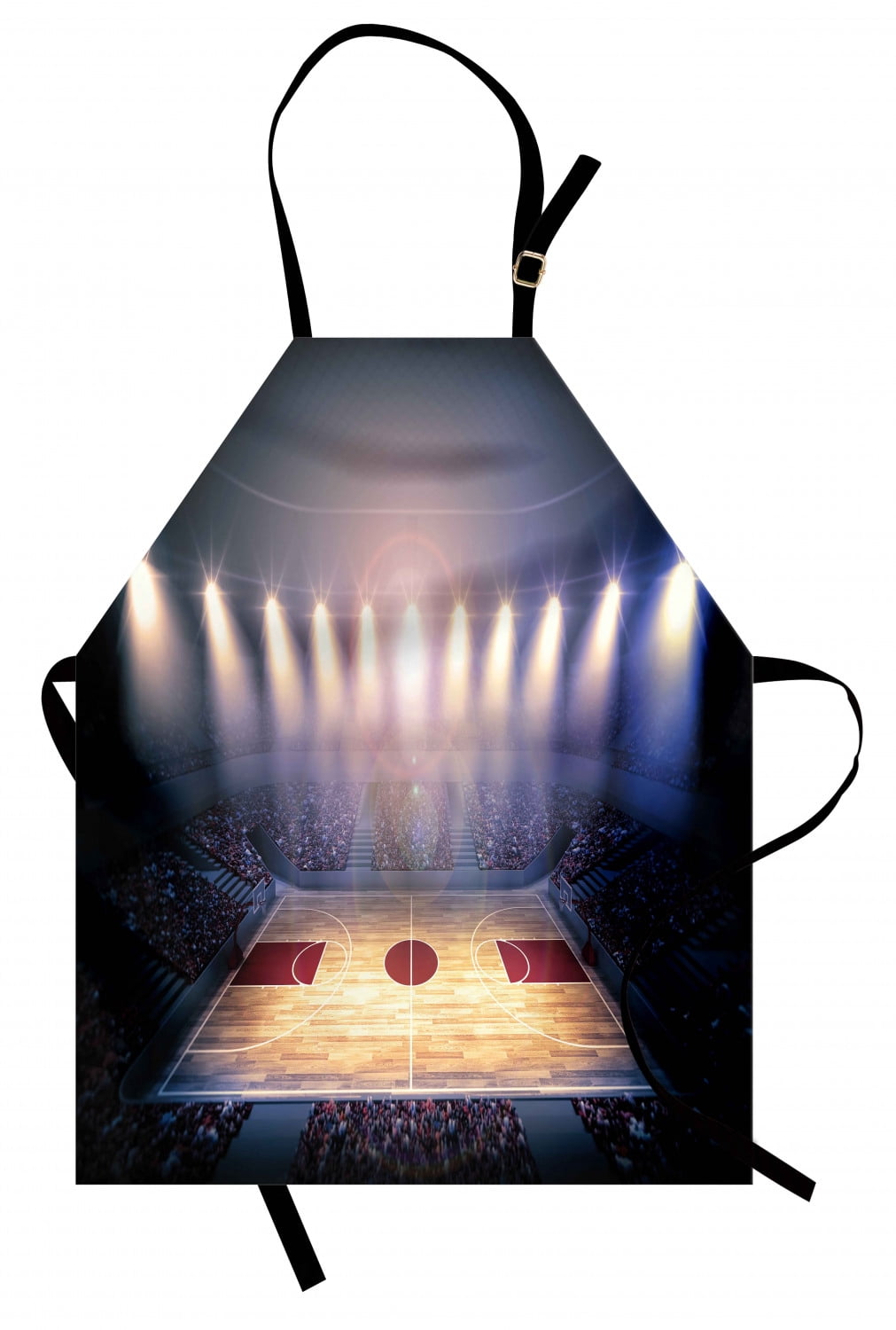 Basketball Apron Crowded Basketball Arena Just Before Game Starts ...