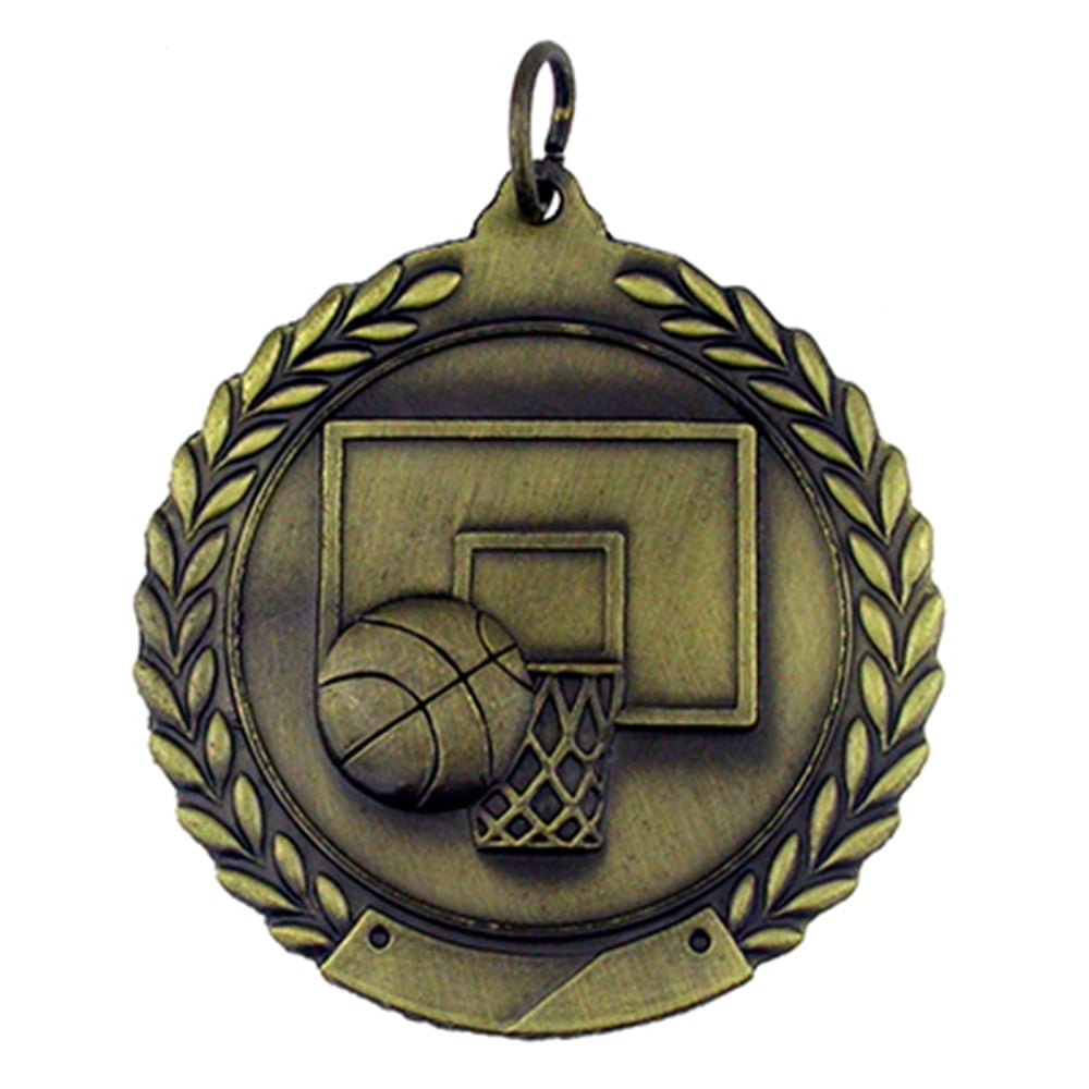 PinMart's Basketball Award Single and Bulk Medals - 5 Pack of Gold ...