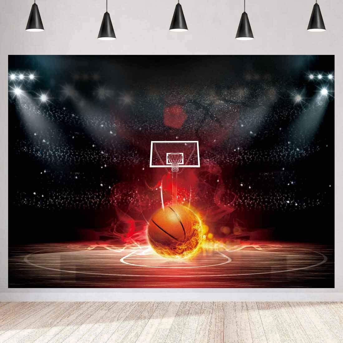 Basketball Backdrop Abstract Photography Background Basketball Court ...