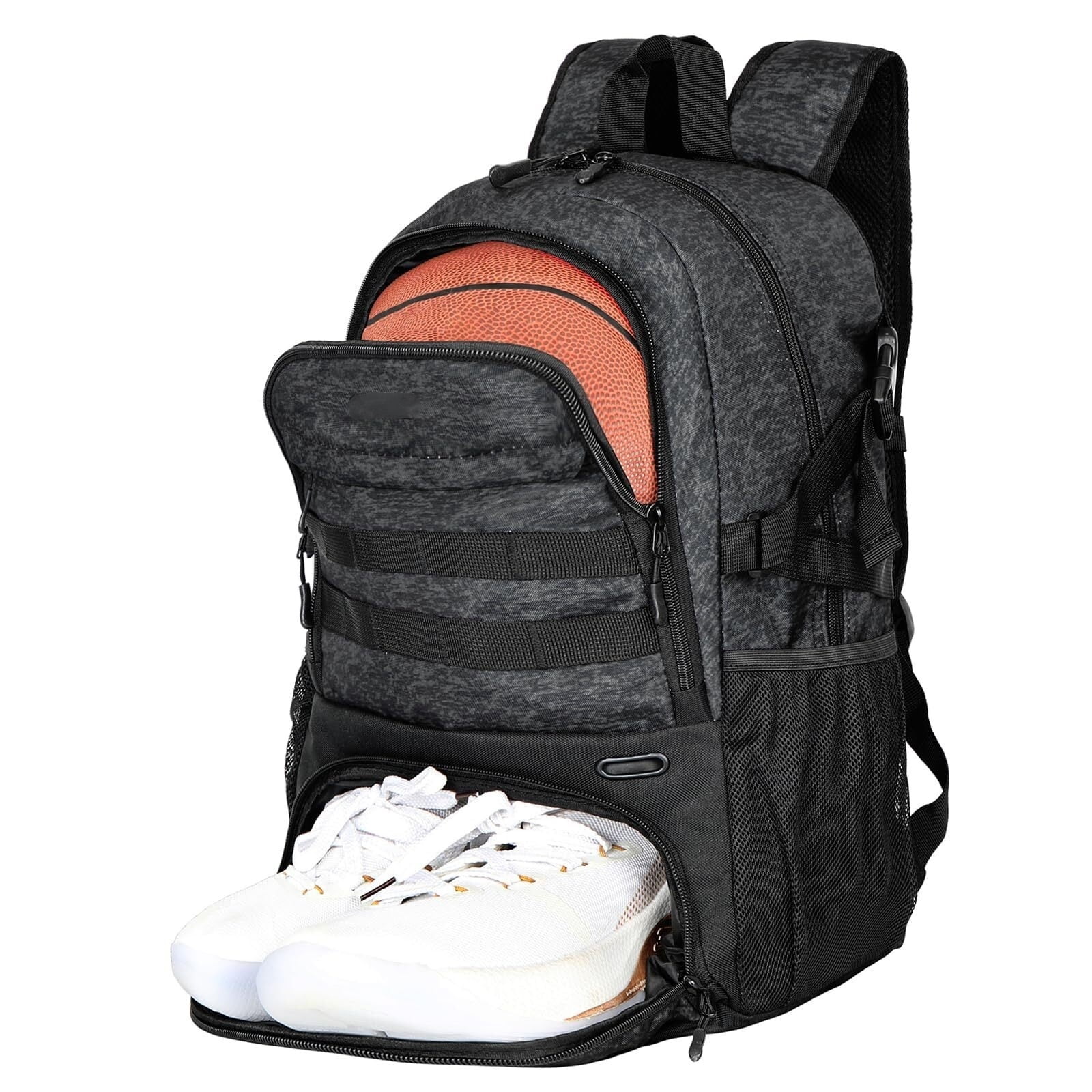 Basketball Backpack,Large Basketball Bag with Ball Compartment & Shoe ...