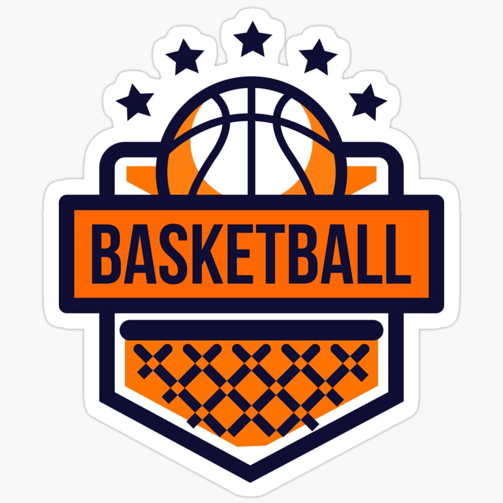 Basketball Badge No2 Sticker Baseball Sticker, Football Sticker ...