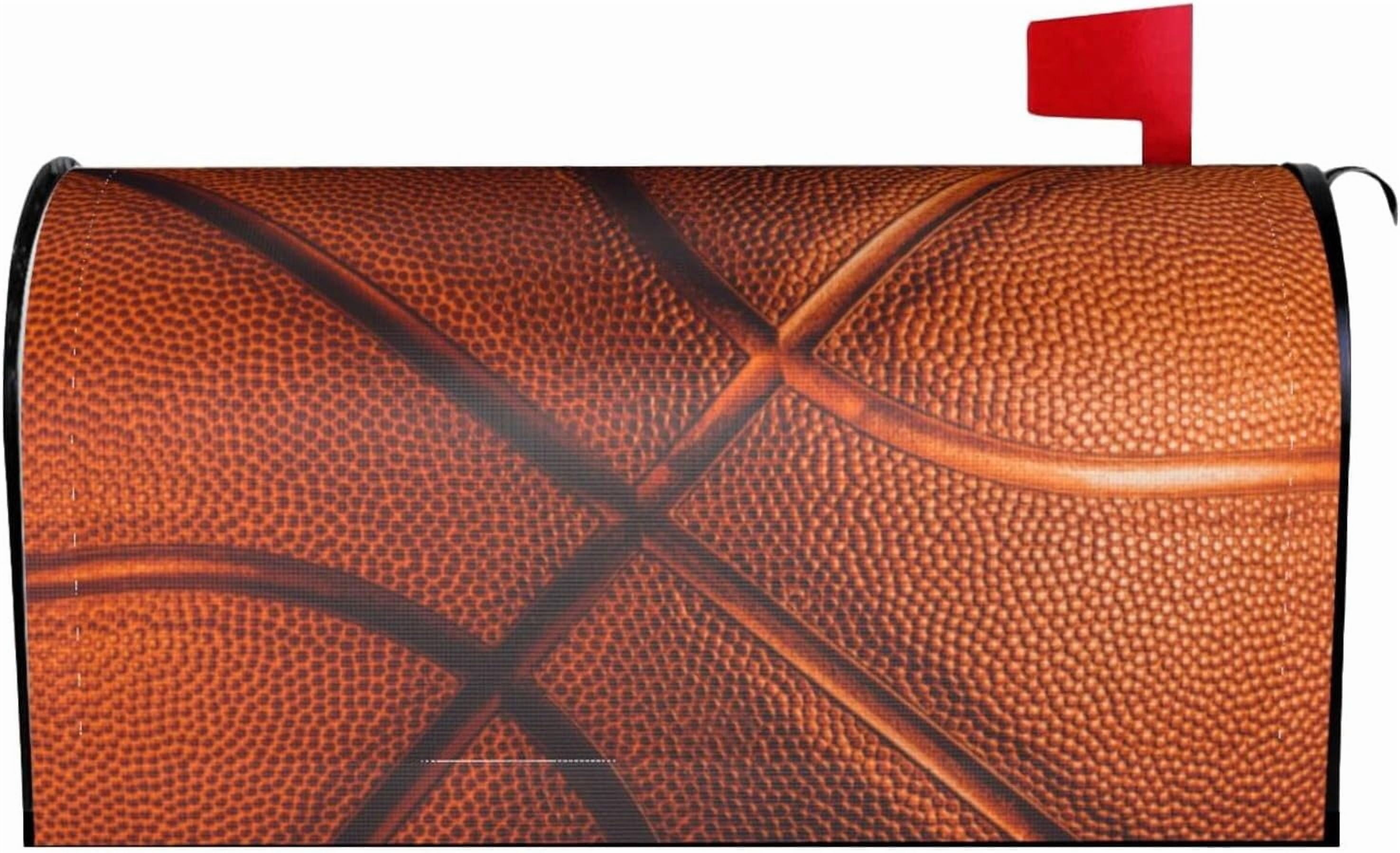 Basketball Ball Texture Mailbox Cover Magnetic Sport Theme Waterproof ...