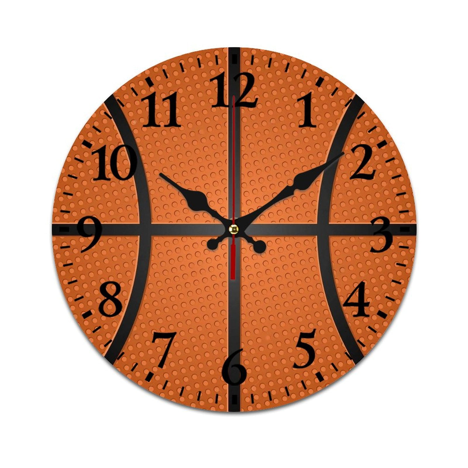 Basketball Ball Texture Wall Clock Modern Design Clocks Wall Hanging ...