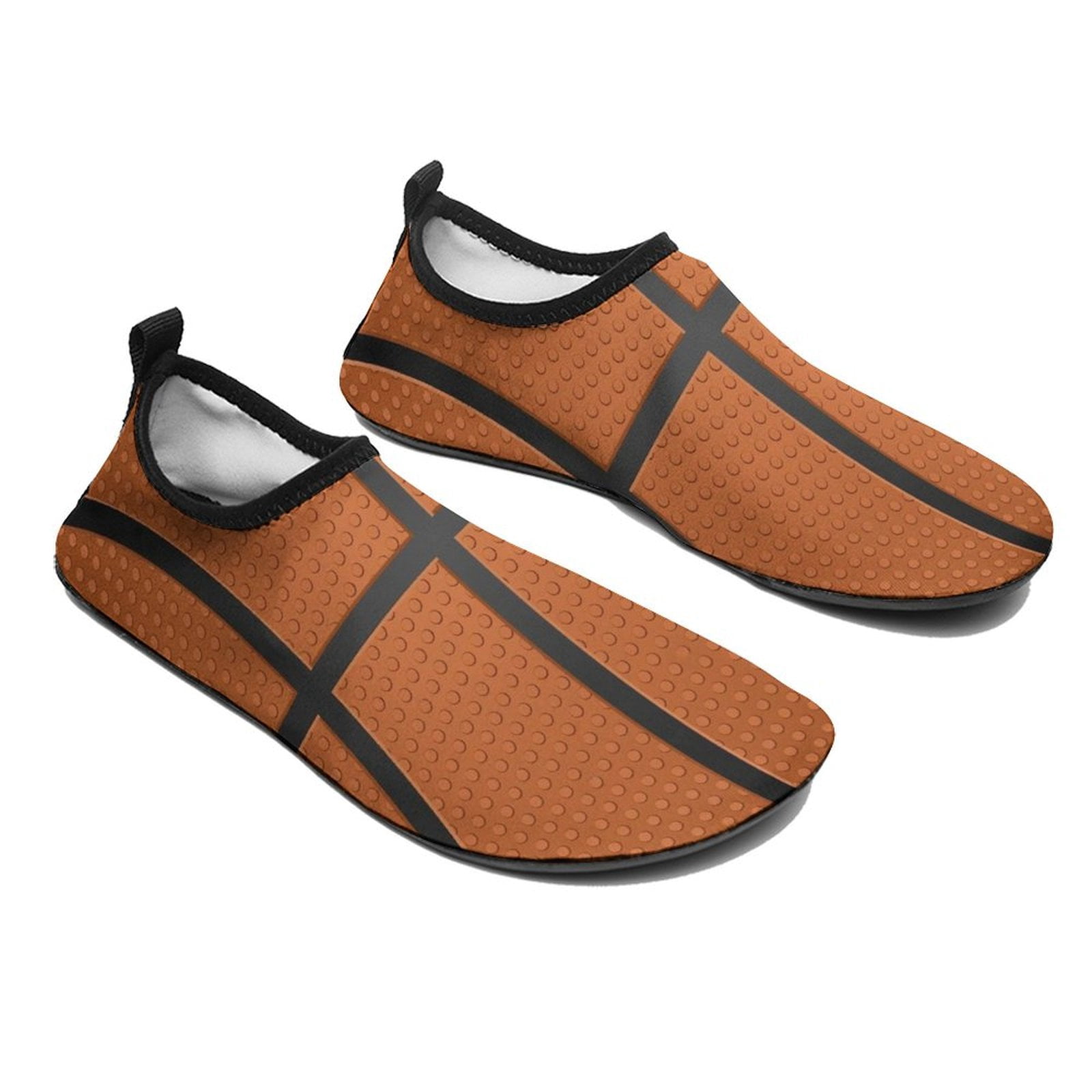 Basketball Ball Texture Water Shoes Beach Slip-on Shoes for Men Women ...