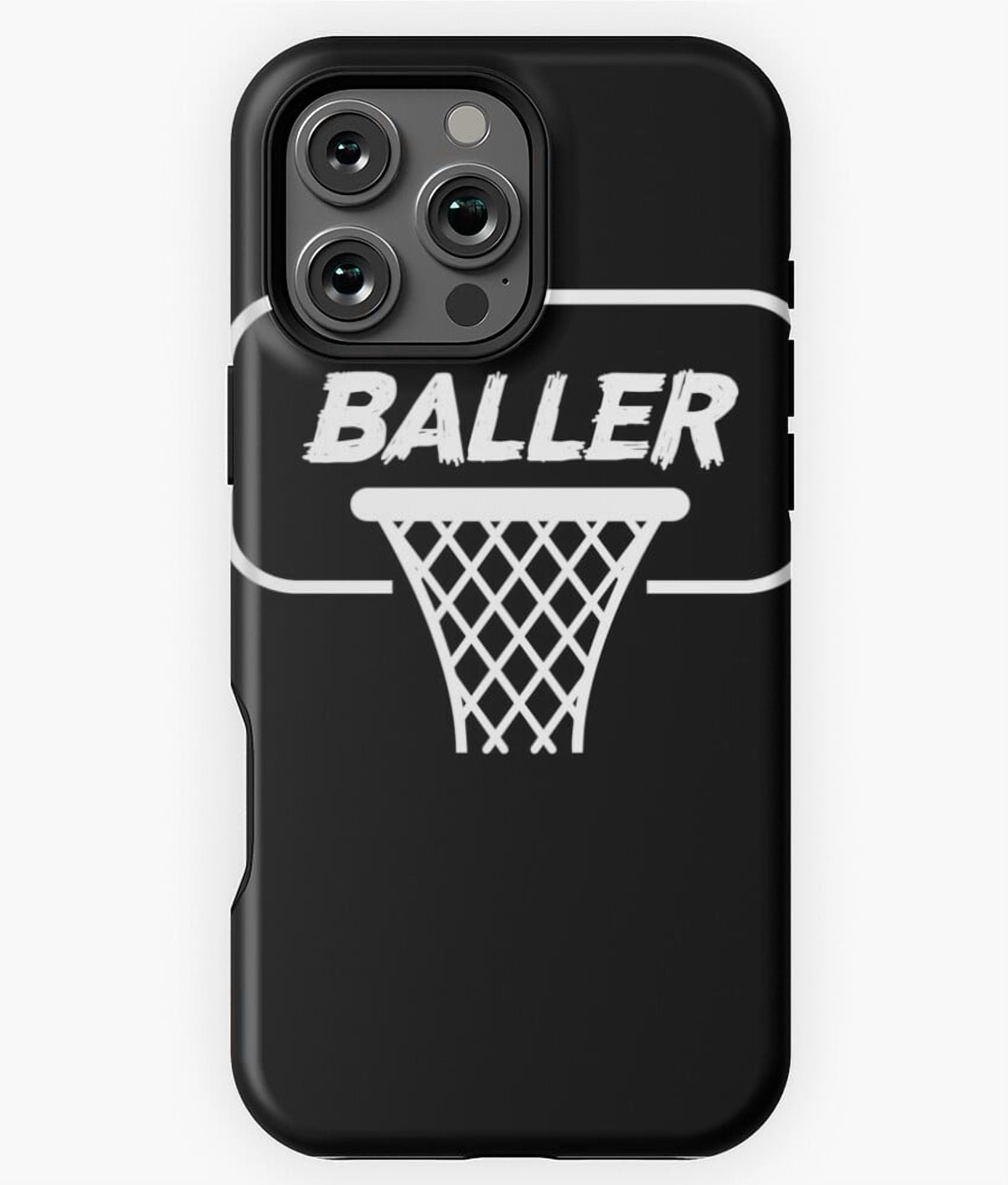 Basketball Baller Design Phone Case for iPhone 16 15 14 13 12 11 Pro ...