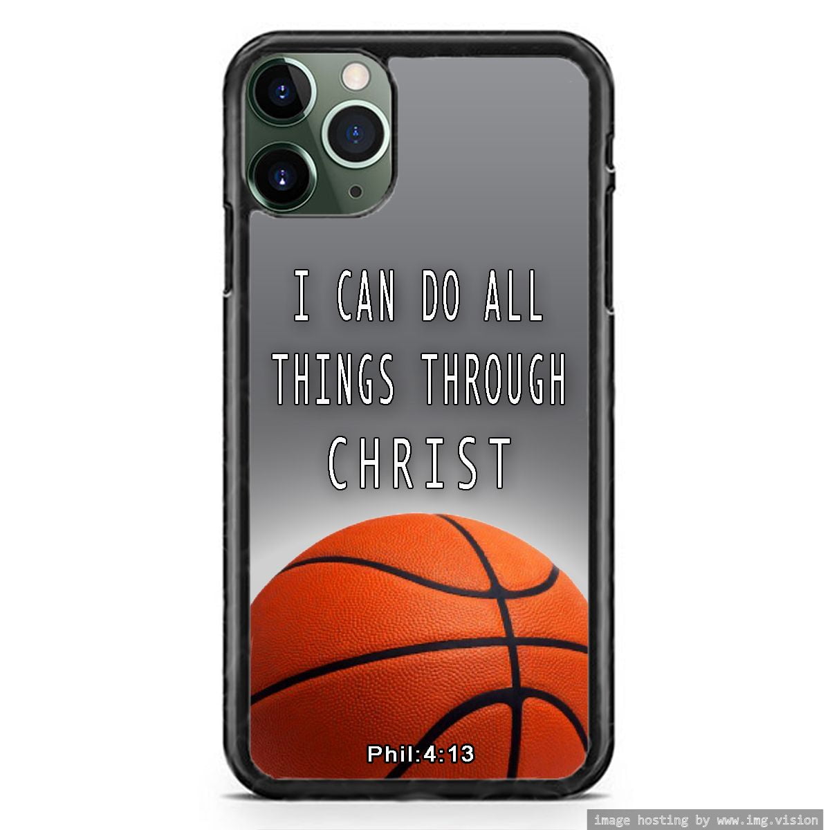 Basketball Bible Verse Jesus Christ Case Slim Shockproof Hard Rubber ...