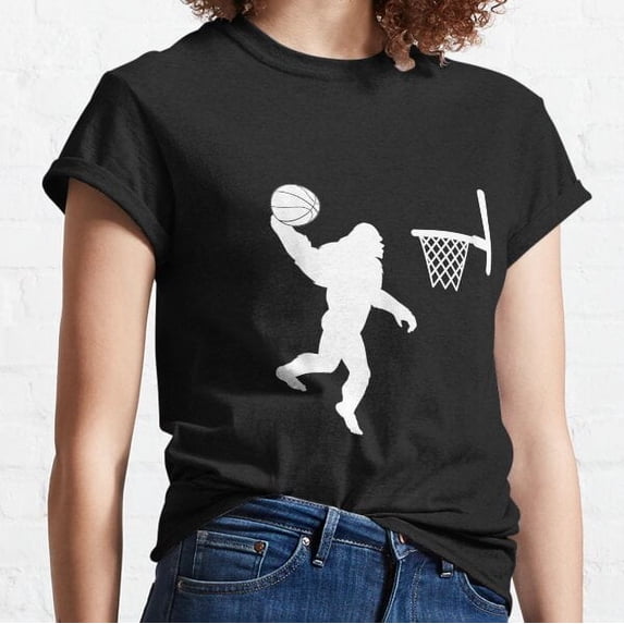 Basketball Bigfoot Gorilla Classic T-shirt - Walmart.com