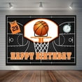 Basketball Birthday Backdrop for Boy Basketball Court Birthday ...