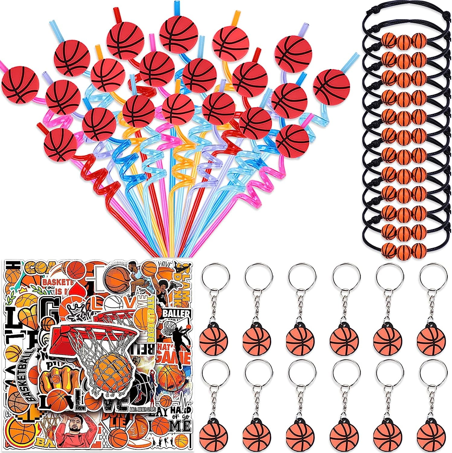 Basketball Birthday Party Favors for Boys, 86 PCS Basketball Goodie Bag ...