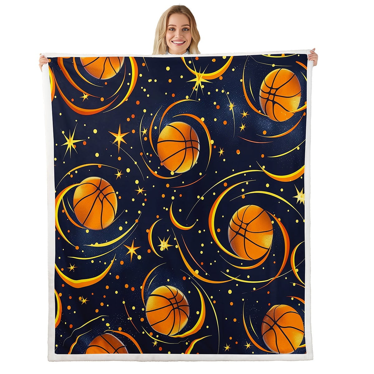 Basketball Blanket for Kids Girls Sports Throw Blanket for Boys Teen ...
