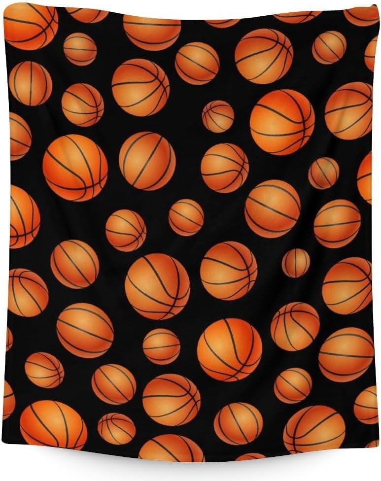 Basketball Blanket - Soft, Plush & Warm - 60x50 Inches Throw Size ...