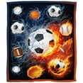 Basketball Blankets and Throw Blanket Soft Flannel Sports Blankets for ...