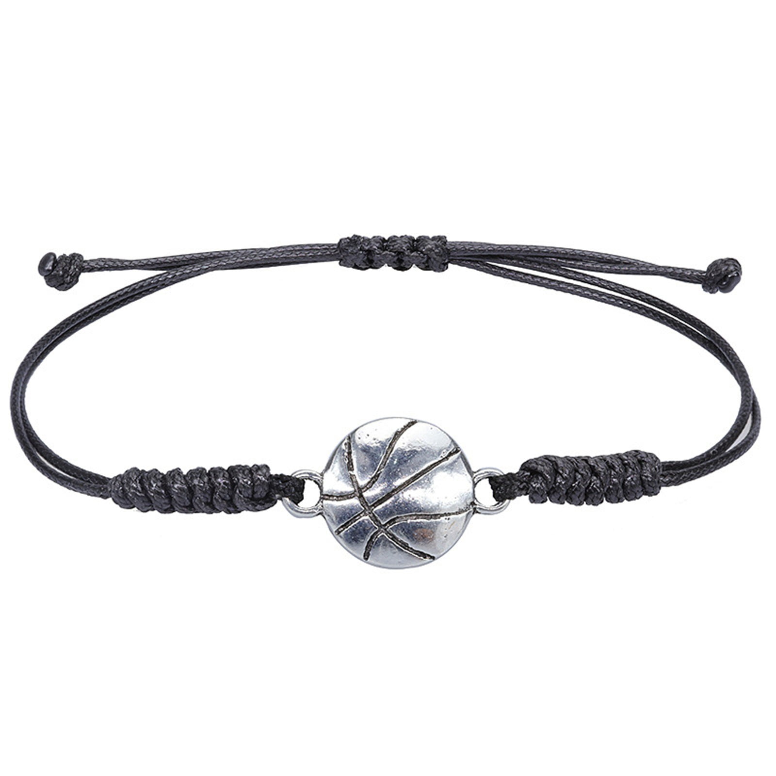 Basketball Bracelet Adjustable Basketball Charm Alloy Bracelet Boys ...