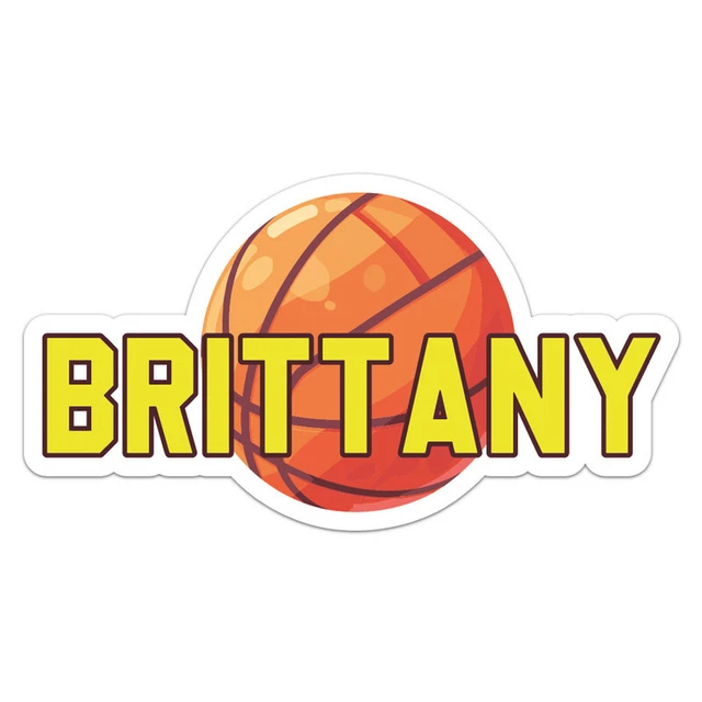 Basketball Brittany Sticker Phone Decal Water Bottle Stickers Car ...