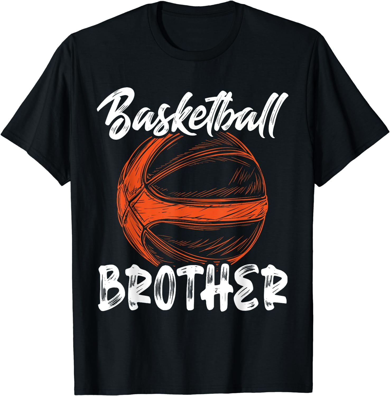 Basketball Brother For Men Family Matching Basketball Baller T-Shirt ...