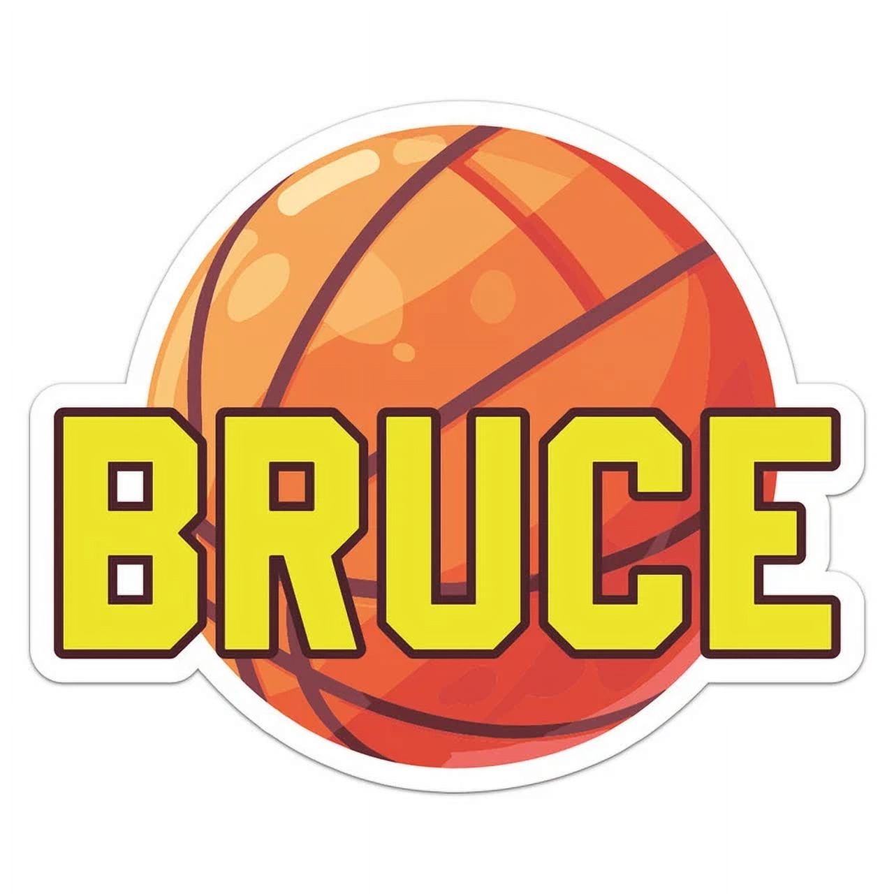 Basketball Bruce Sticker Phone Decal Water Bottle Stickers Car Decals ...