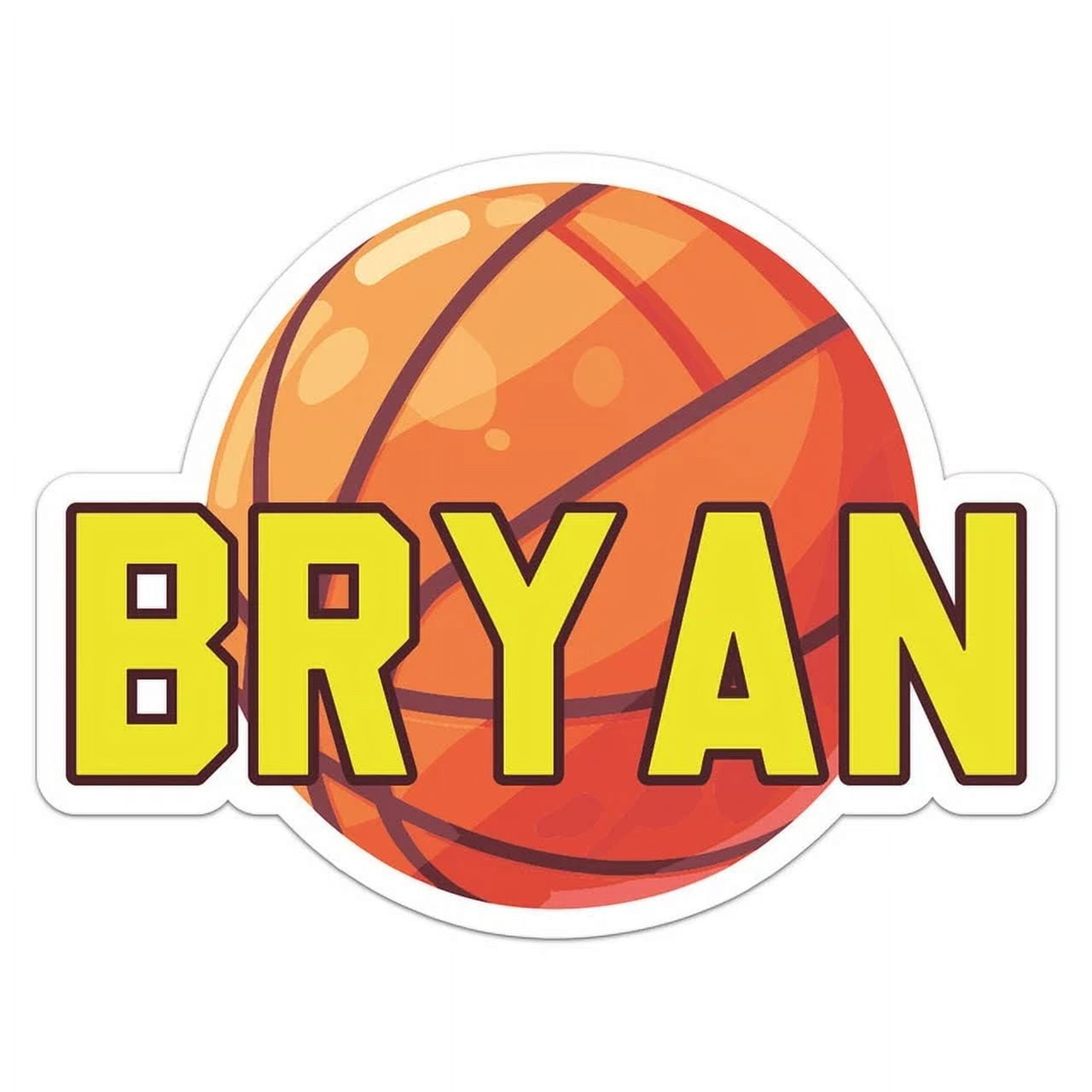 Basketball Bryan Sticker Phone Decal Water Bottle Stickers Car Decals ...