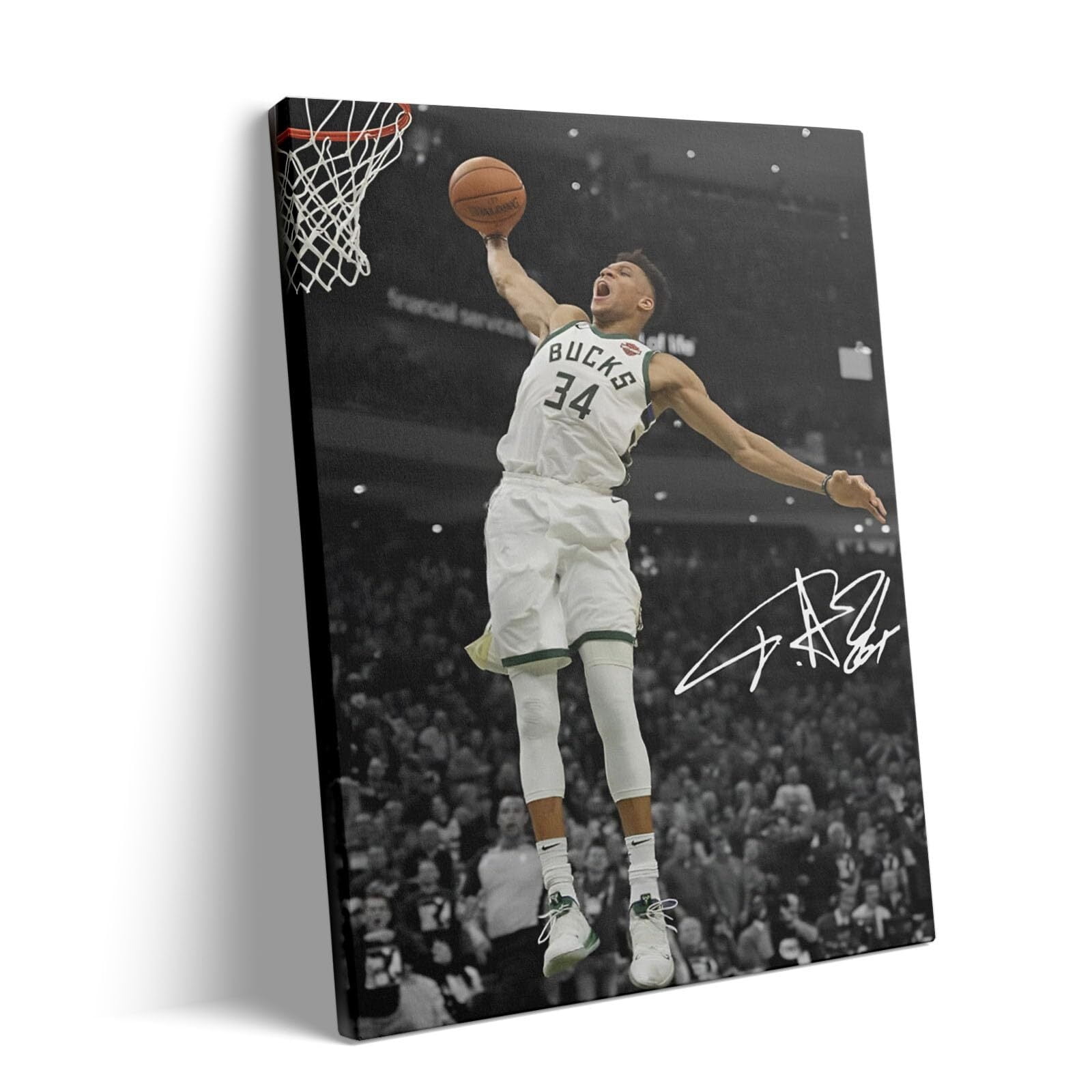 Basketball Canvas Wall Art Giannis Antetokounmpo Print Poster For ...