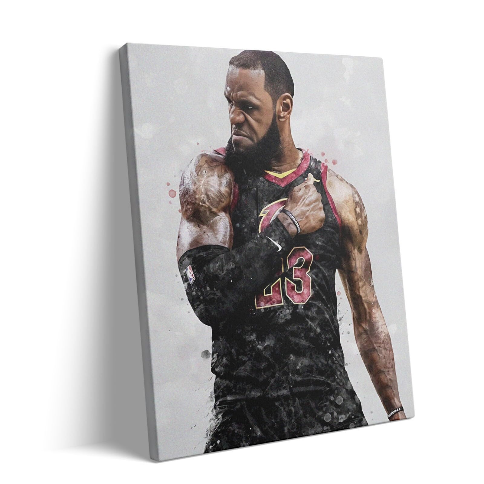 Basketball Canvas Wall Art, LeBron James Poster Prints Star Sports ...
