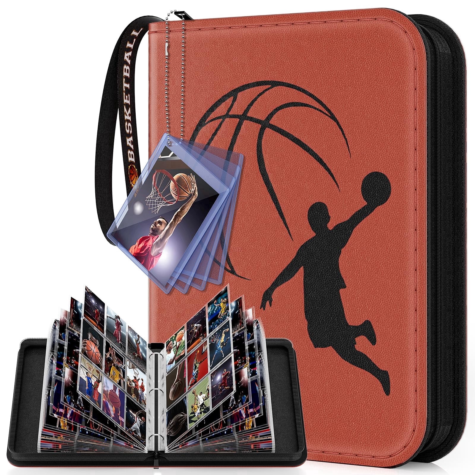 Basketball Card Binder 720 Pocket, Sports Card Binder with Card Display ...