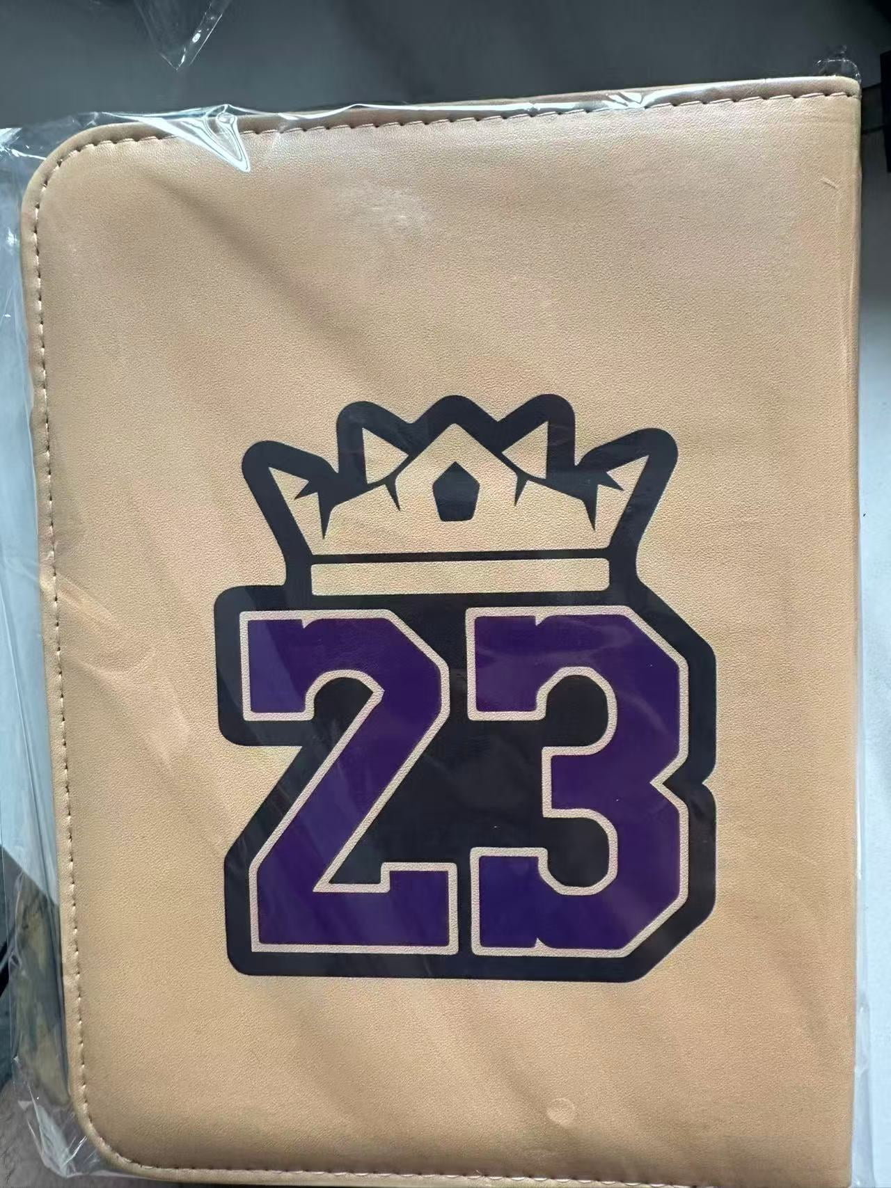 Basketball Card Binder 9 Pockets, PU Leather Trading Card Album with 50 ...