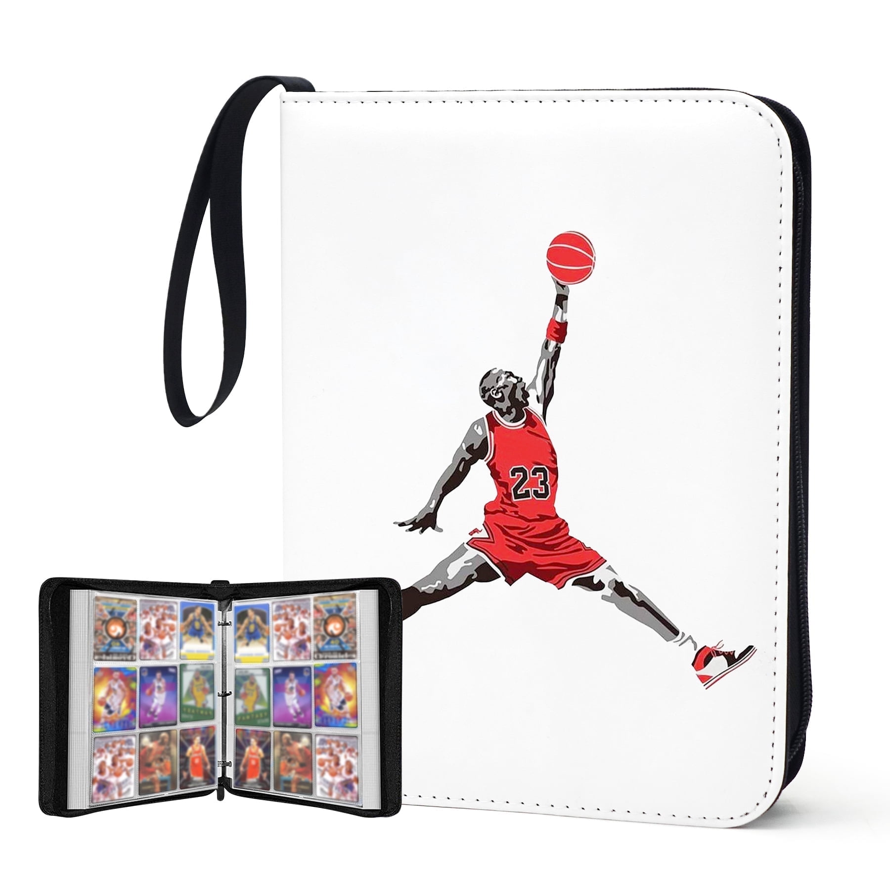 Basketball Card Zipper Binder 400 Pockets,Gifts for Basketball Trading ...