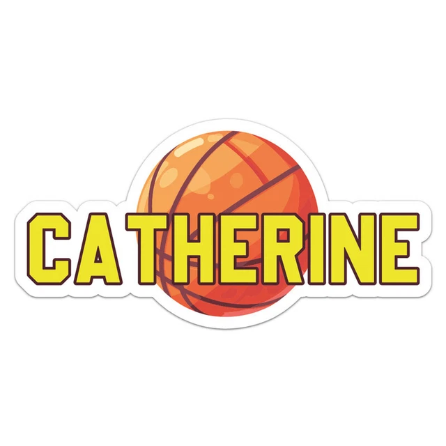 Basketball Catherine Sticker Phone Decal Water Bottle Stickers Car ...