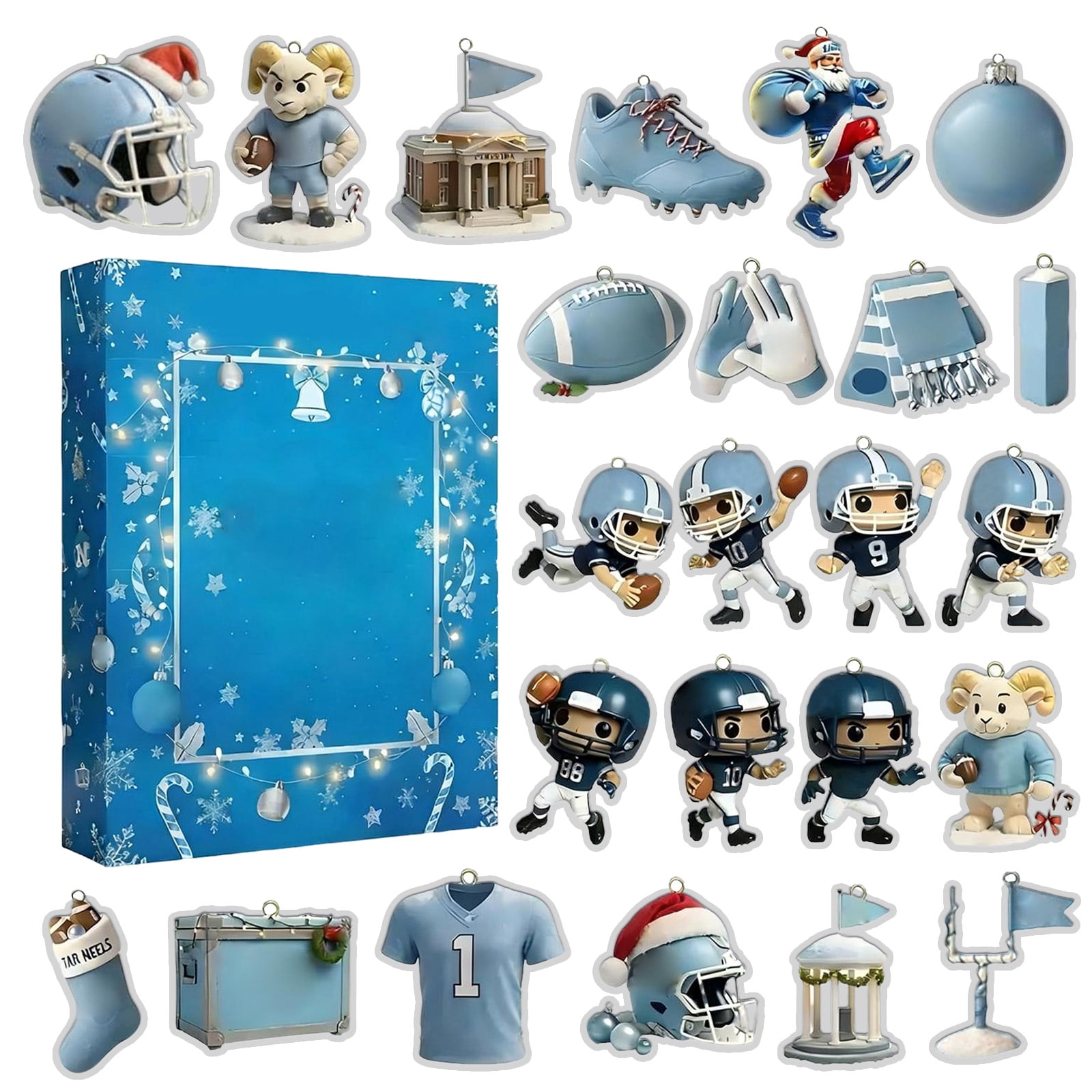 Basketball Christmas Advent Calendar 2025, University of North Carolina Tar Heels Basketball ...
