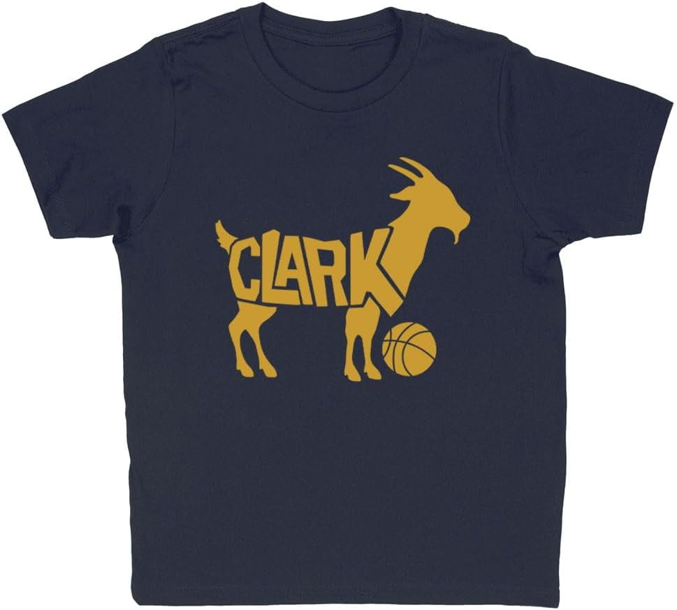 Basketball Clark Goat Funny 22 Indiana Softstyle Youth Adult Unisex T-Shirt,Navy Color,Size YXS ...