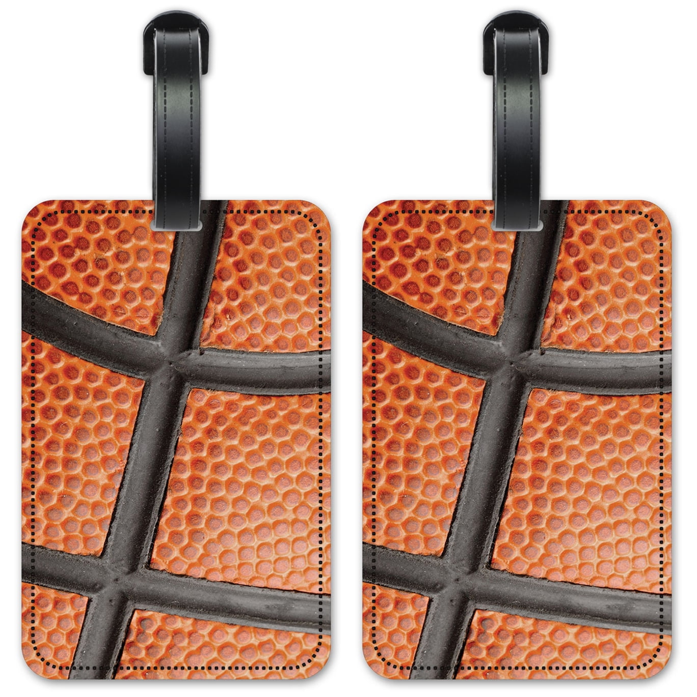 Basketball Closeup - Luggage ID Tags / Suitcase Identification Cards ...