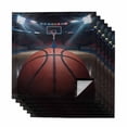 Basketball Cloth Napkins, Sports Theme Stadium Field Lights Ball ...