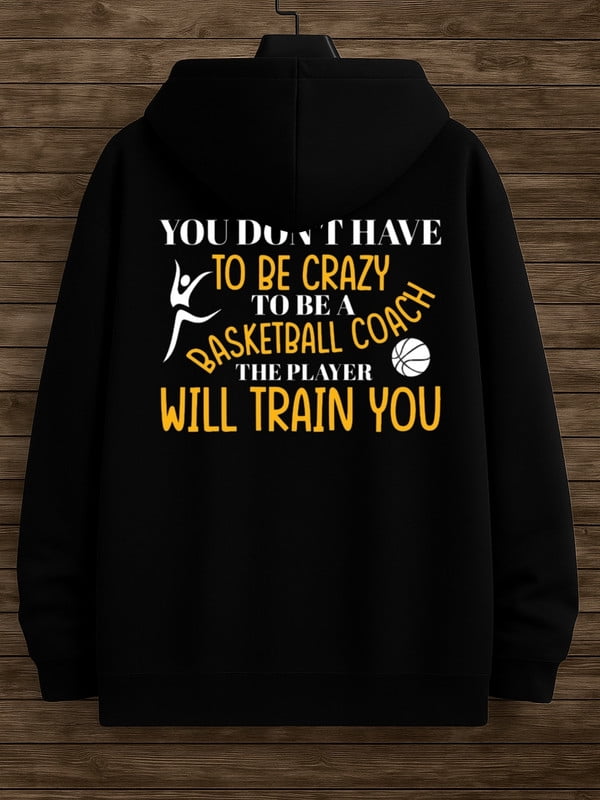 Basketball Coach sweatshirt game mens sweatshirts black All-Season ...