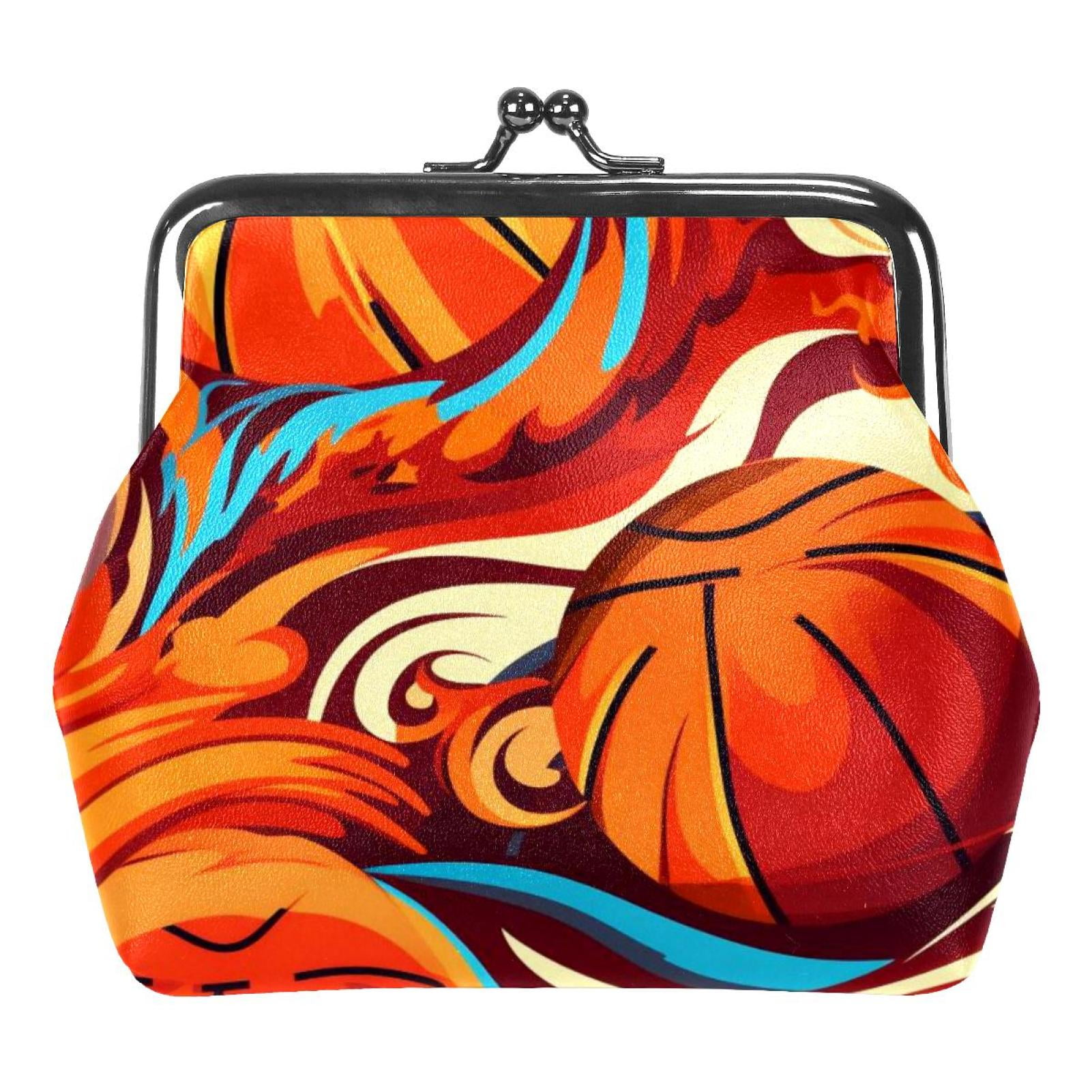 Basketball Coin Purse Kiss Lock Change Purse Vintage Trinkets Pouch ...