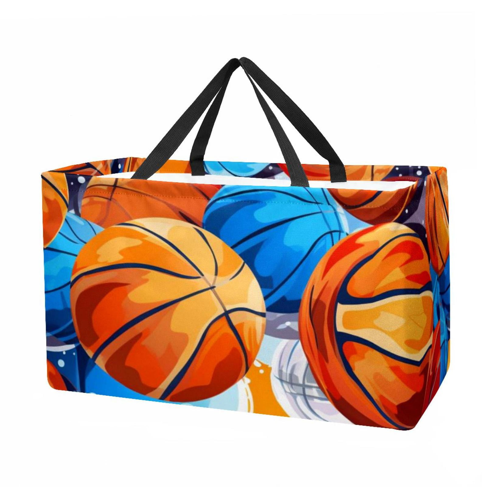 Basketball Collapsible Oxford Cloth Storage Bin: Reusable, Foldable ...