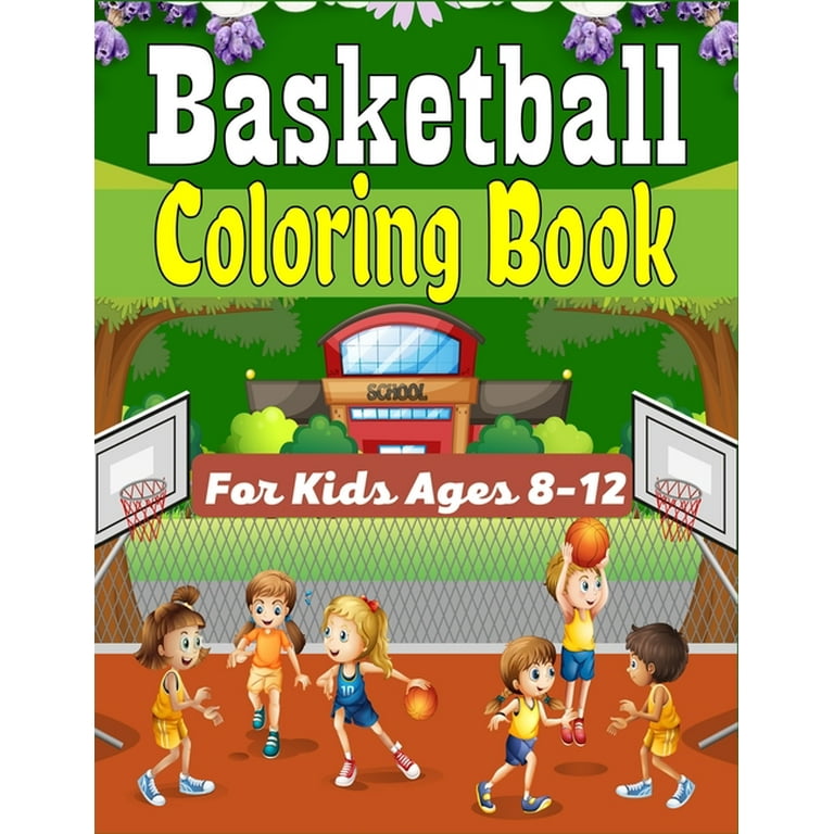 girls basketball coloring book