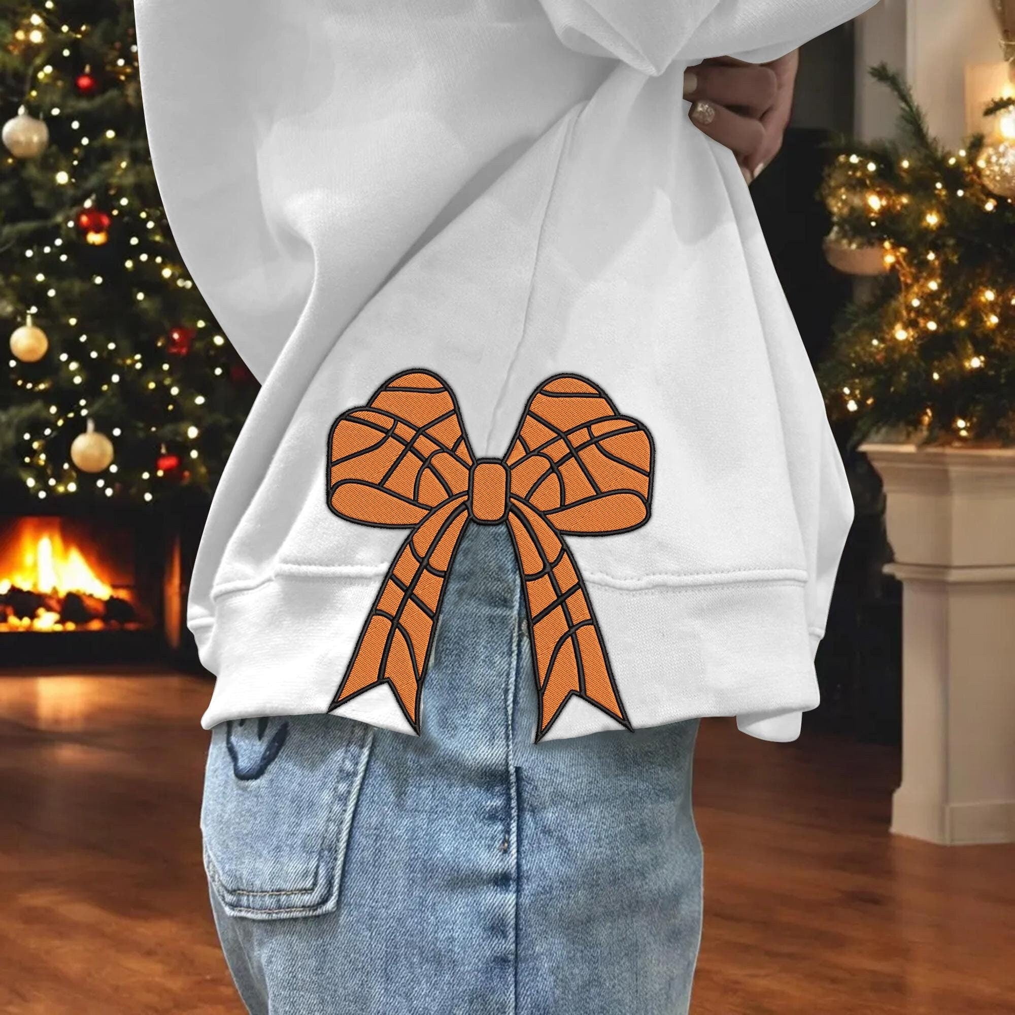 Basketball Coquette Bow Applique Embroidery Design 6 Sizes, Sports ...