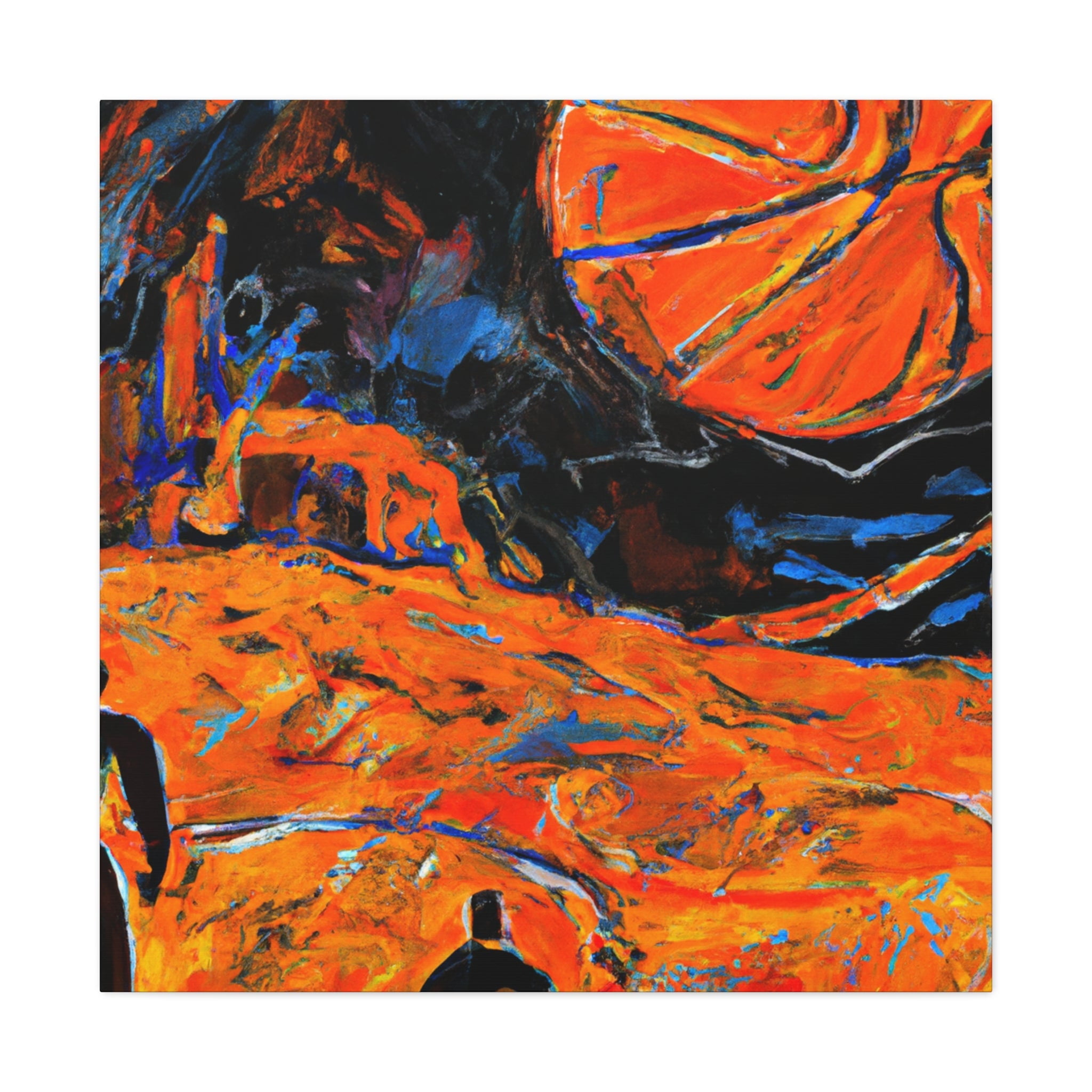 Basketball Court Abstract - Canvas - Walmart.com