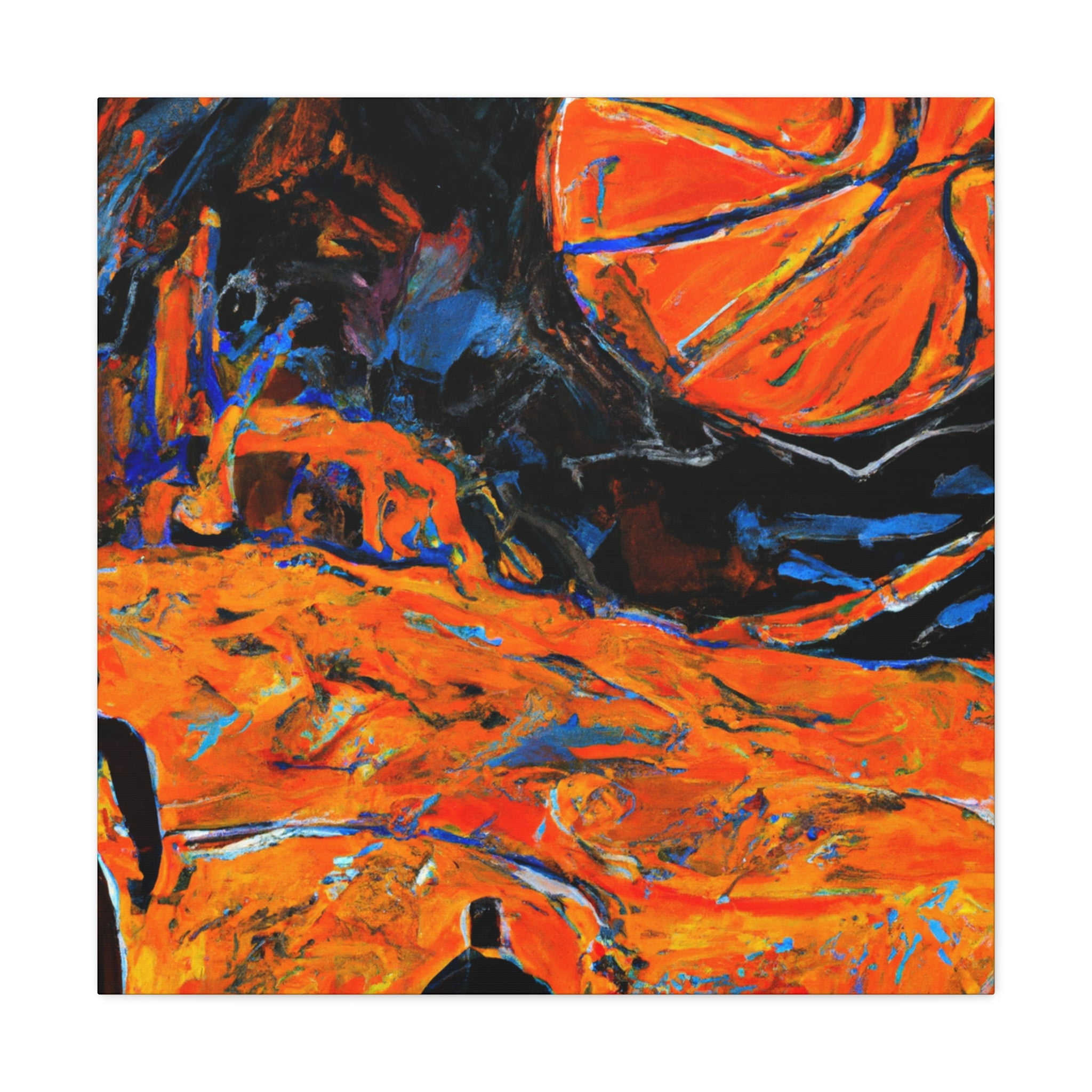 Basketball Court Abstract - Canvas - Walmart.com